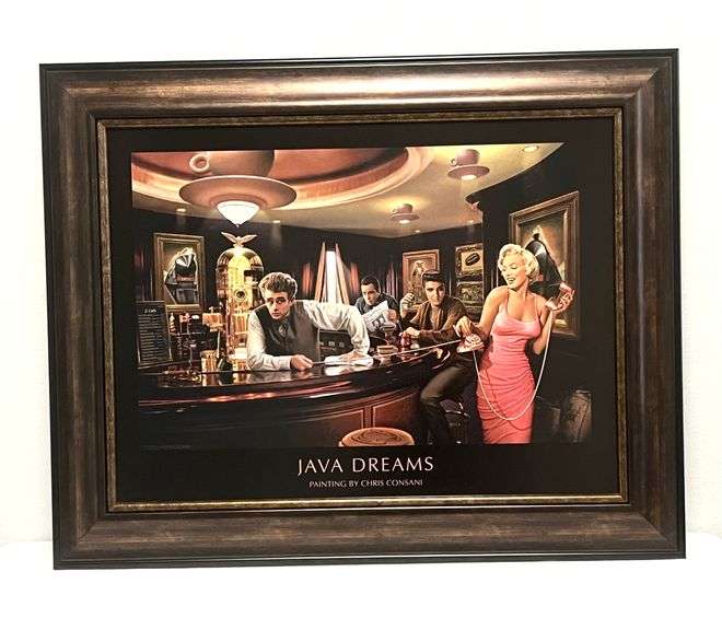 "JAVA DREAMS" BY Chris Consani - LARGE FRAMED ART PRINT - MARILYN ...