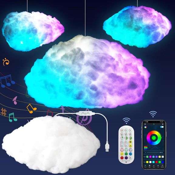 LOT OF 2 - Glucrean 3D Cloud Light 2023 New Version, Washable Cloud ...