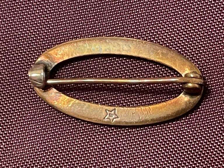 (2) Vintage Bar Pins/Lingerie Pins - One Is Marked - Auctionology LLC