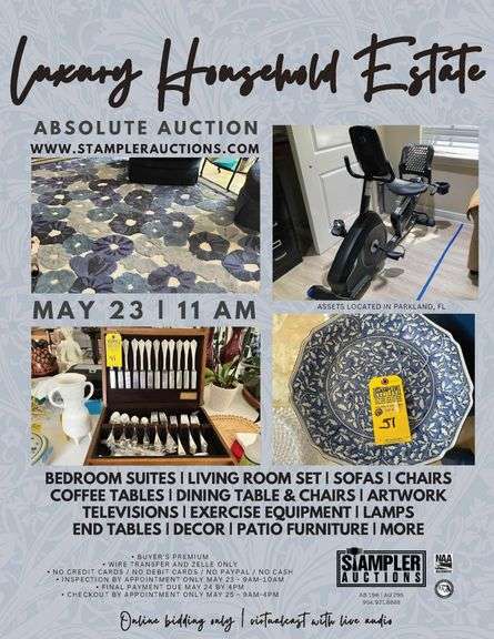 LUXURY HOUSEHOLD ESTATE - ABSOLUTE AUCTION - Auctionology LLC