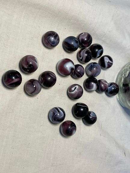 Purple Slag Marbles - Auctionology LLC