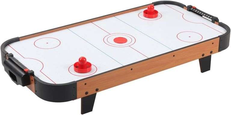 Pucket Game TALLO Table Top Air Hockey Table - Auctionology LLC Wooden ...