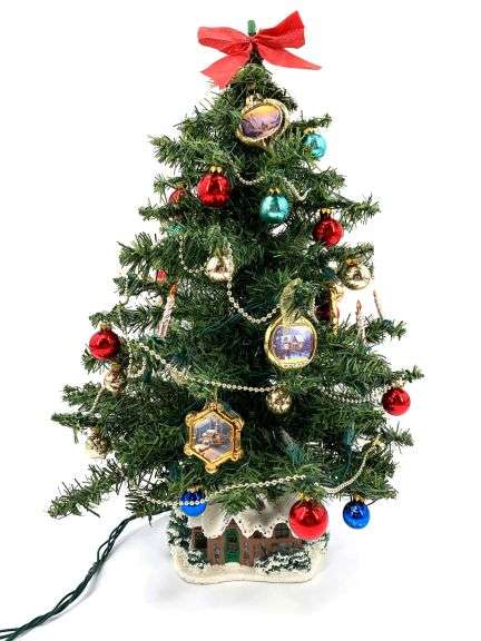 Thomas Kinkade Teleflora Christmas Tree - Painter Of Light - Lighted ...