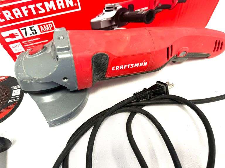 CRAFTSMAN 4.5-in 7.5 Amps Trigger Switch Corded Angle Grinder ...