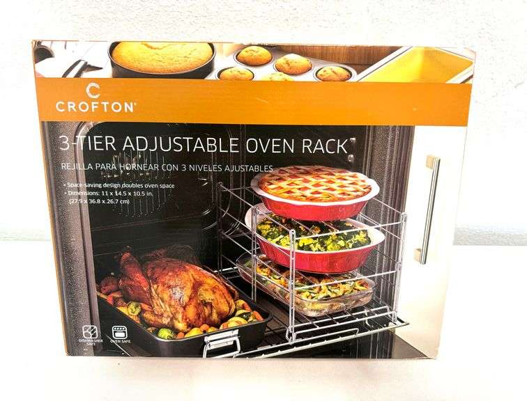 Crofton 3-Tier Adjustable Oven Rack - NEW! - Auctionology LLC