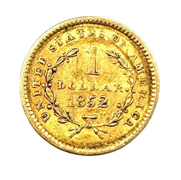 1852 $1 Liberty Head Gold Dollar - Auctionology LLC