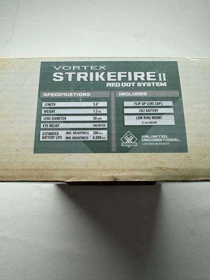 Vortex Strikefire II Red Dot System - Auctionology LLC