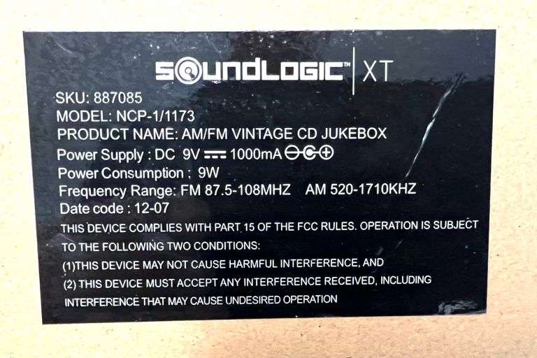 Soundlogic XT | AM/FM & CD Jukebox Radio - Auctionology LLC