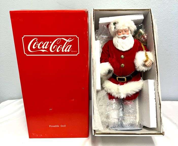 Coca Cola Santa Clause Posable Doll - 1991 - Auctionology LLC