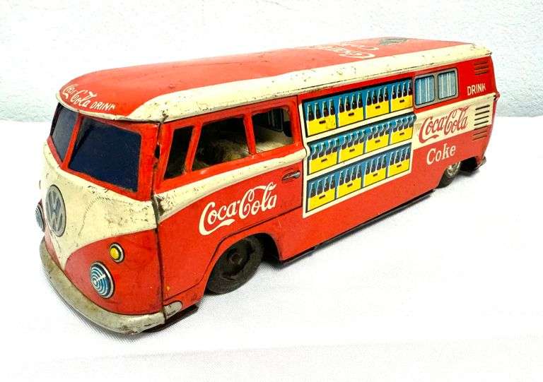 Original 1950's VW Coca Cola Van - Tin Litho Friction Toy ...