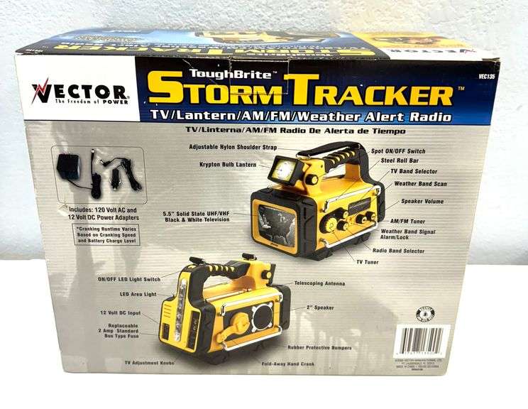 Vector VEC135 TV/AM/FM Tough Brite Storm Tracker - NEW! - Auctionology LLC