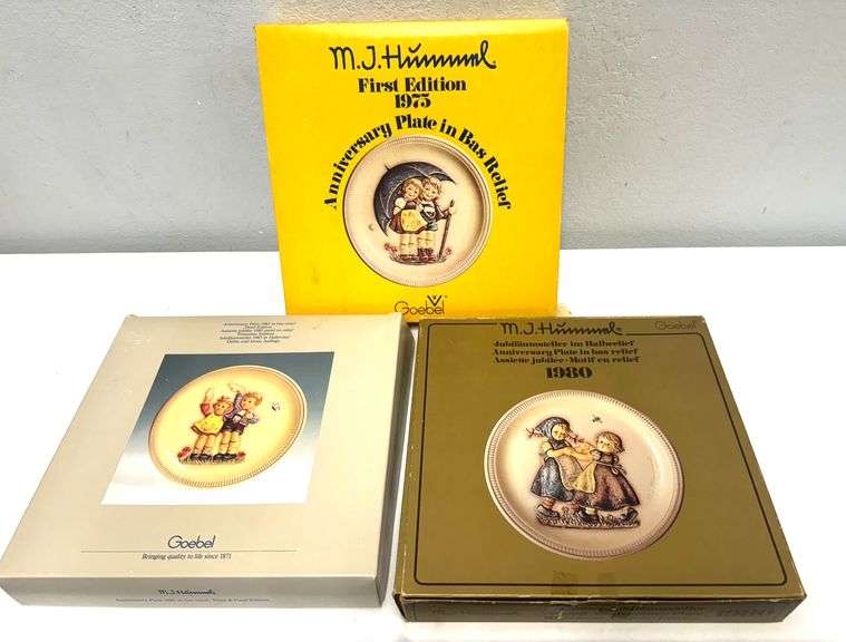 Goebel Hummel 1st, 2nd & 3rd Anniversary Plates - Complete Set 10 ...