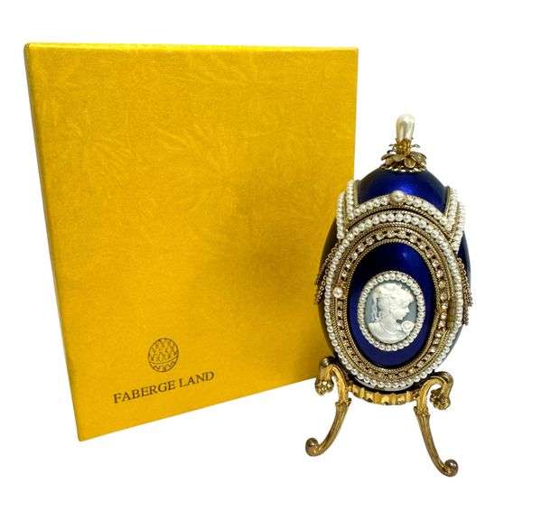 Kingspoint Designs Faberge Style Decorated Duck Egg Photo Frame Trinket ...