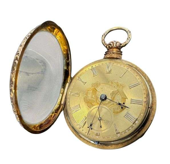 Fantastic 19th Century 14K-15K Gold Pocket Watch by David Taylor ...