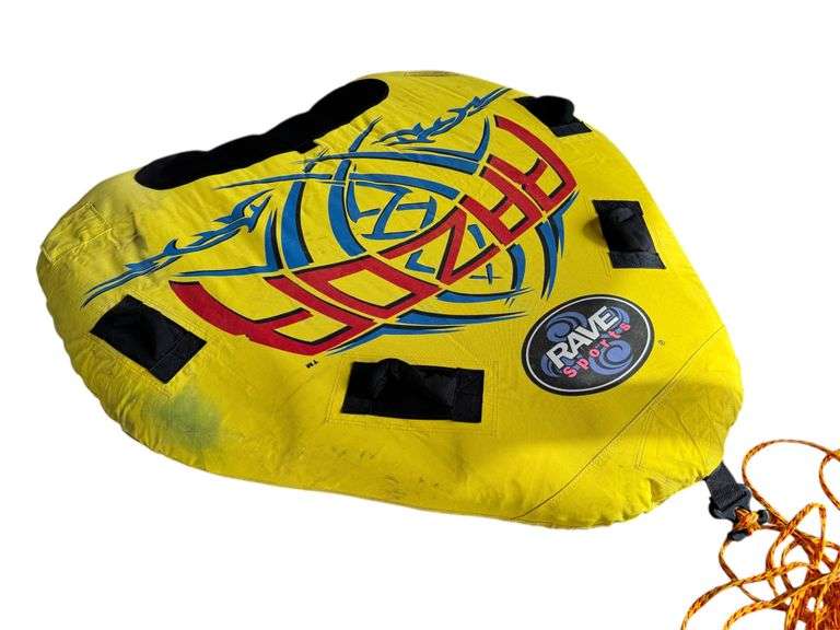 RAVE Sports Pull Behind Inflatable Water Raft - Auctionology LLC