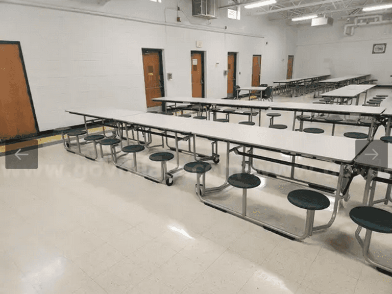 Lot of 6 New Cafeteria Tables - Auctionology LLC