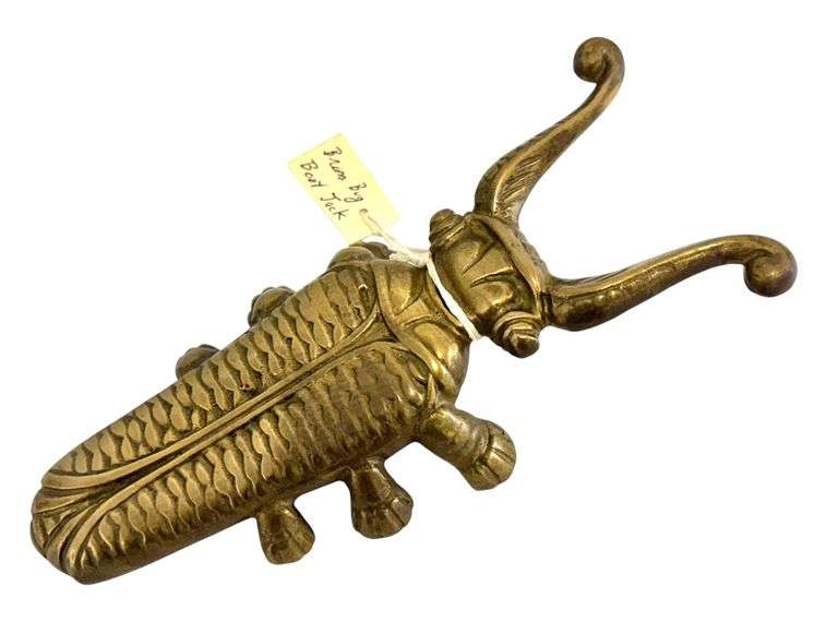 Vintage Brass "Bug" Boot Jack - Auctionology LLC